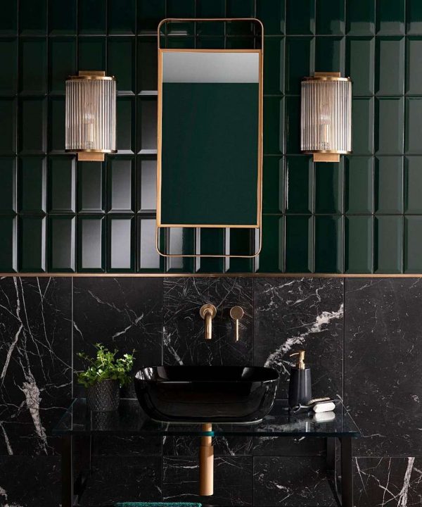 Metro brick tiles:14 pattern ideas for kitchens and bathrooms